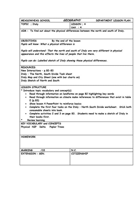 Lesson 3 Italy | DOC