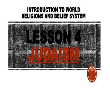 Introduction to world religion Judaism.pptx