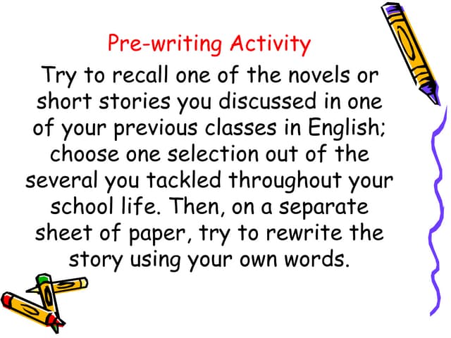 Stages of writing process, Pre writing, Drafting, Revising, Editing and ...