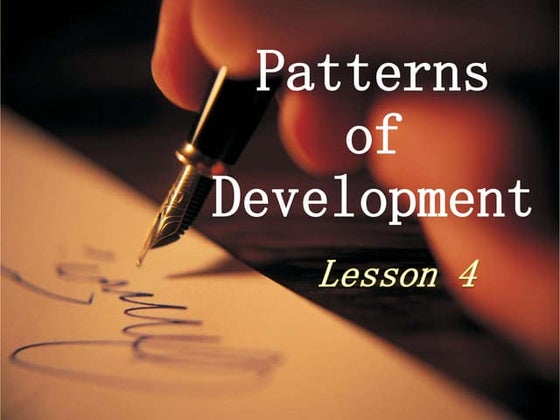 Patterns of paragraph development: Narration, Description & Definition ...