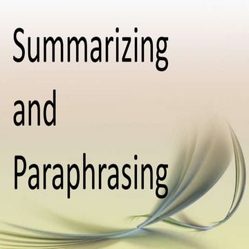 Lesson 4 Summarizing and Paraphrasing.pptx