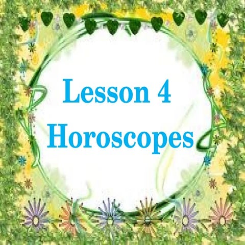 Lesson 4 unit 9 | ODP | Astrology | Religion & Spirituality
