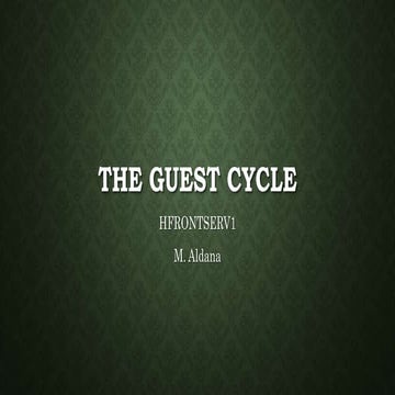 Guest cycle in a hotel | PPTX