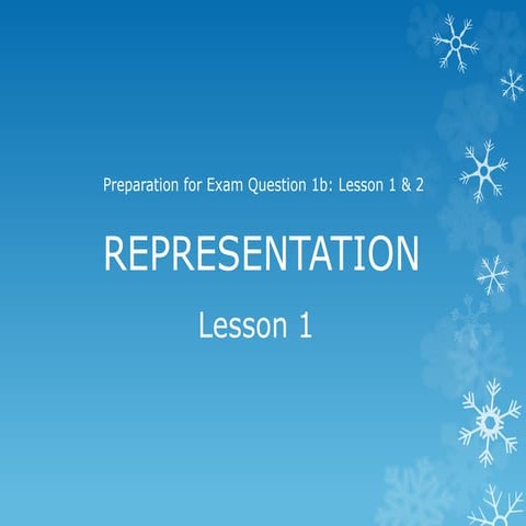 Lesson 5 Representation | PPTX