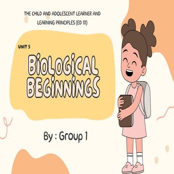 Lesson 5 - Biological Beginnings.pdf aajjjj | PDF