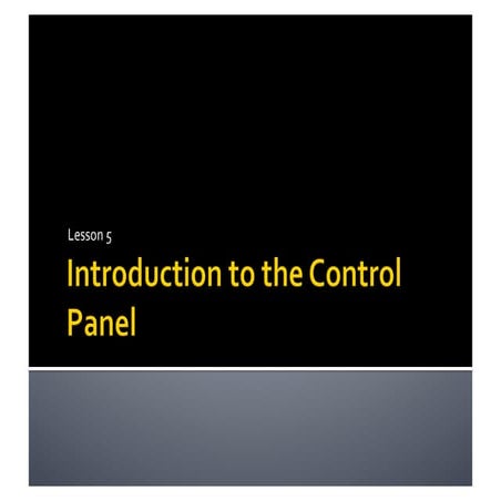 Lesson5 Customizing Windows Pdf Operating Systems Computer 8341