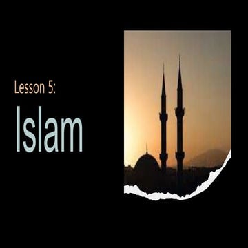 Introduction to World Religions and Belief Systems Lesson 5 - Islam.pptx