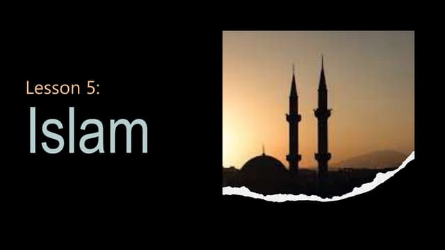 The Religion of Islam | PPTX