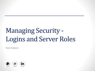 SQL: Permissions and Data Protection | PPT