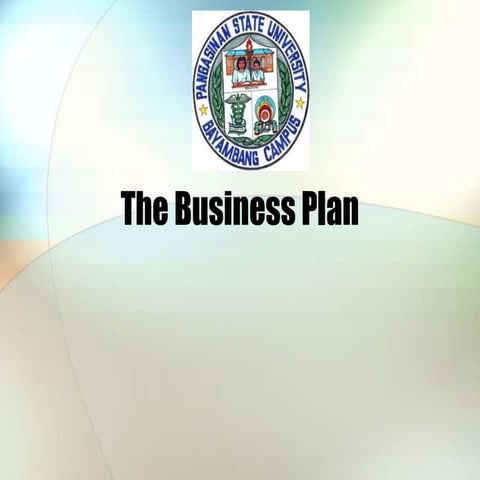 Lesson 5-The Business Plan.ppt