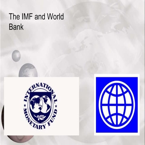 Lesson 5 the imf and world bank | PPTX