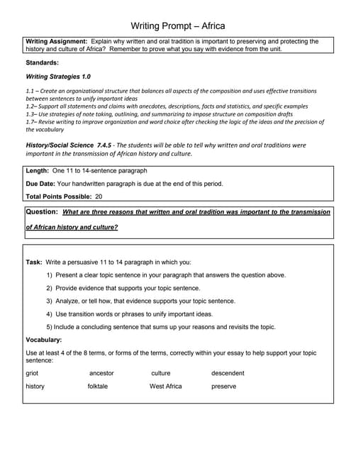 Lesson 5 paragraph frame | PDF