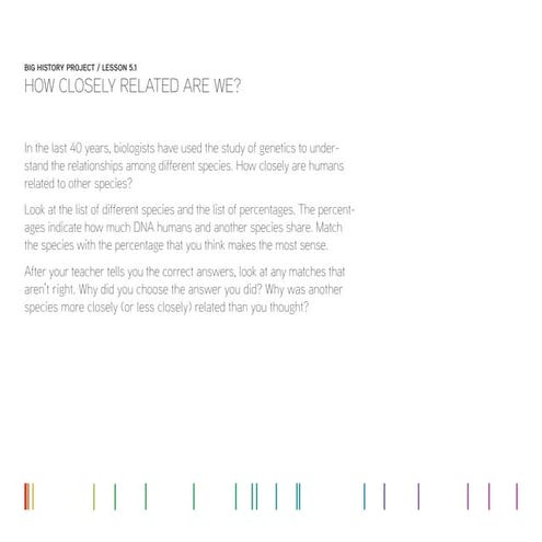 Lesson 5.0: How Closely Related Are We? | PDF