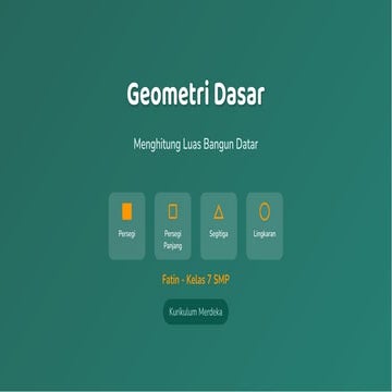Geometri dasar (mari belajar bangun datar) | PDF
