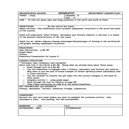 Lesson 5 Italy | DOC