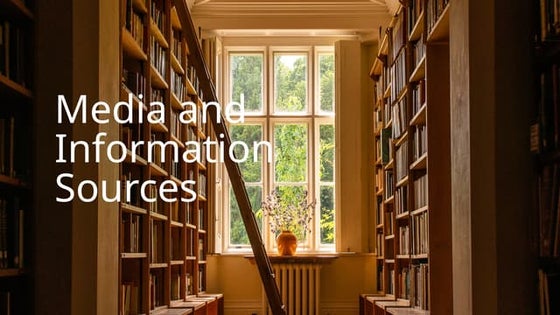 Media And Information Sources Media And Information Literacy Mil