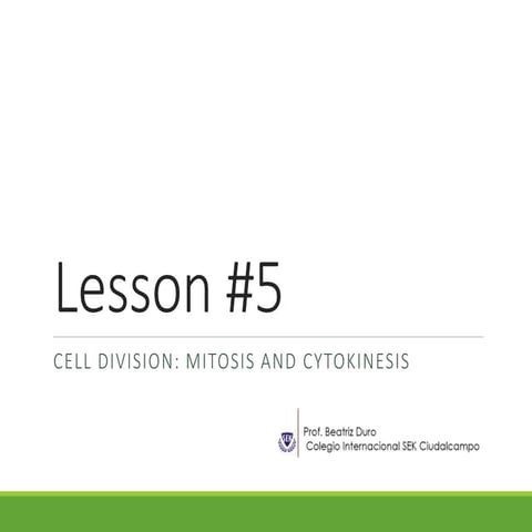 Mitosis Notes (5.2) | PPT