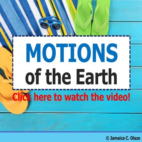 Lesson 5 Motions of the Earth | PPSX