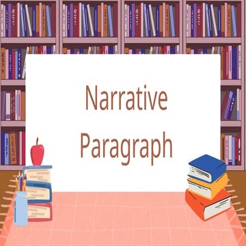 LESSON 5 NARRATIVE PARAGRAPH. grade eight | PPTX