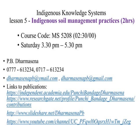 Indigenous Knowledge Systems - 5 | PDF