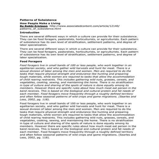 Lesson 5 patterns of subsistence.doc