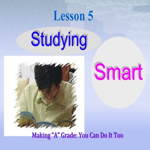 Lesson 5 studying smart | PPT