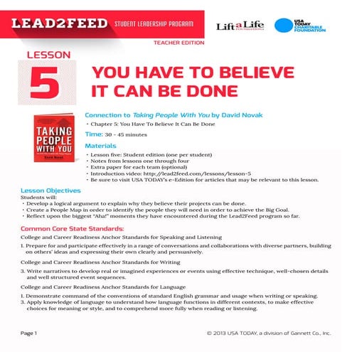 Lesson 5: Teacher Edition | PDF