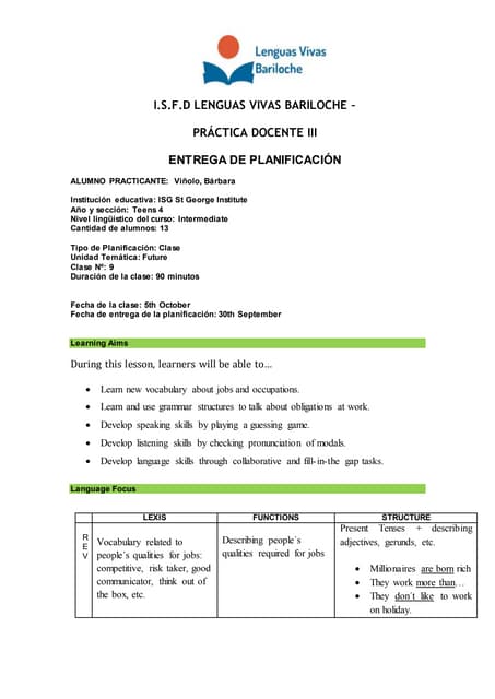 First conditional lesson plan for secondary level students | PDF