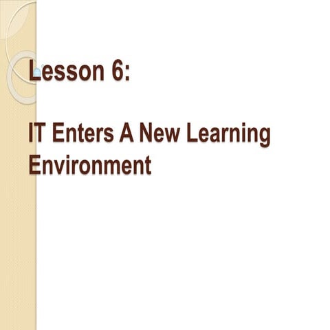 Educational Technology 2 Lesson 6 | PPT