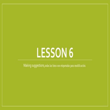 Lesson 6 | PPT