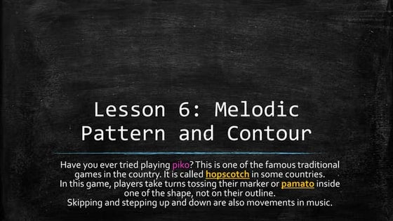 Melody (music) | PPT