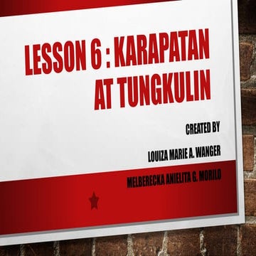 ESP 9 SECOND QUARTER MODULE 6 | PPTX