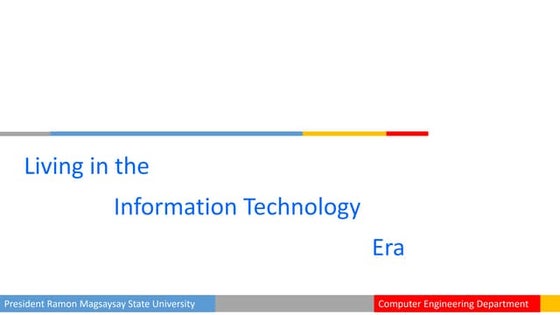 Emerging Technology freshman course Chapter 1. pptx f | PPT
