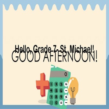 LESSON 6.1 Mathematics 7, introduction to integers | PPT