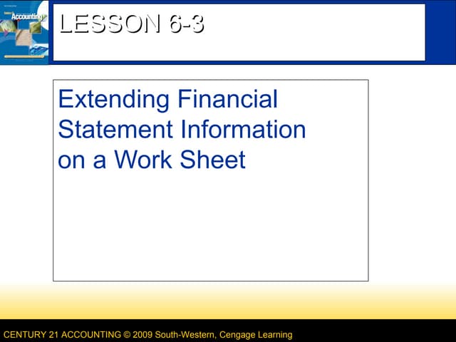 U4A1 The 6 Column Work Sheet | PPTX