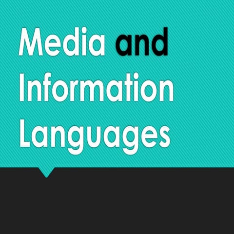 MEDIA AND INFORMATION LITERACY_Lesson 6- Media and Information ...