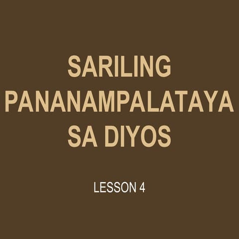 lesson 6.1 - pananampalataya sa Diyos.ppt