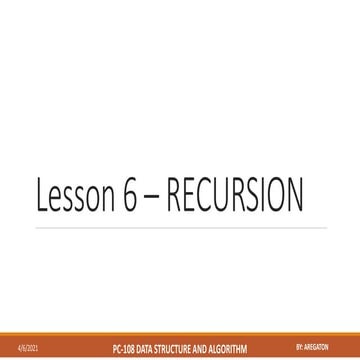 Lesson 6 Recursion Pdf 3947
