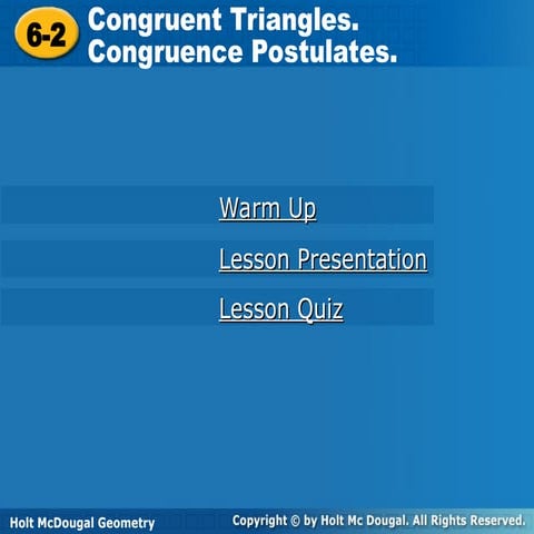Mathematics 9 Lesson 6_2 Triangle Congruence.ppt