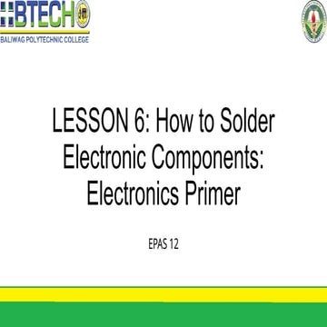 Soldering Training PPT | PPTX