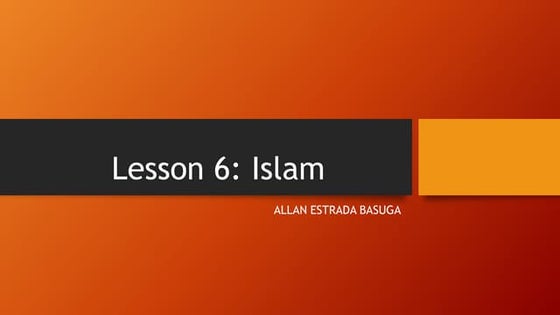 Introduction to World Religions and Belief Systems : Islam | PPTX ...