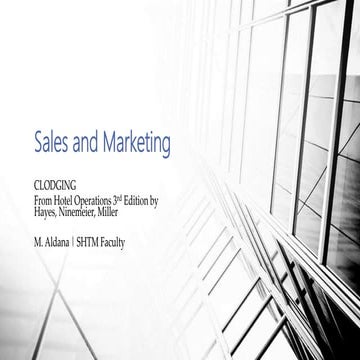 Lesson 6 lec sales and marketing | PPTX