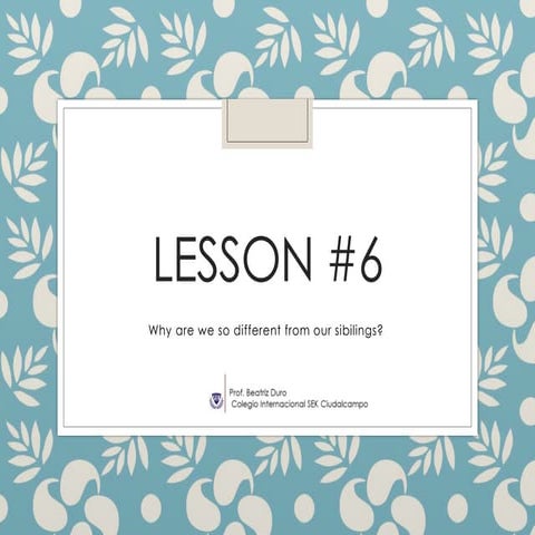 Lesson 6 meiosis | PPTX