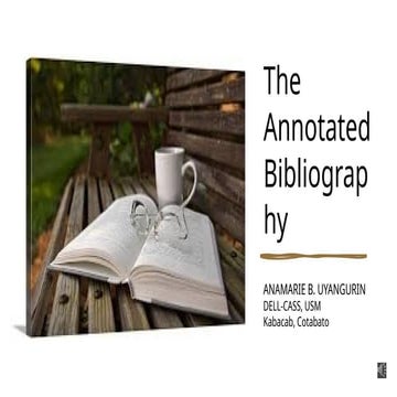 Lesson 6 The Annotated Bibliography.pptx for students | PPT