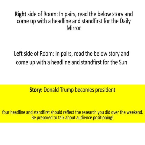 Lesson 7 - The Sun & Daily Mirror | PPT