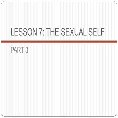 lesson7.uts.pt3.pptx | Sexual Health | Diseases and Conditions