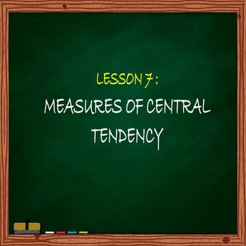 MEASURES OF CENTRAL TENDENCY (Ungrouped Data) ptx | PPTX