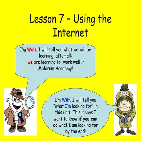 Lesson 7 Using the Internet | PPT