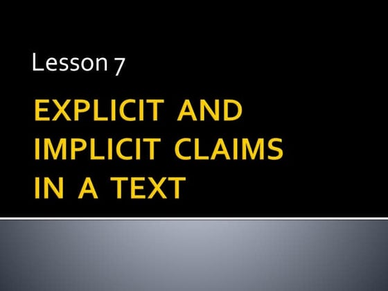Assertions and determining textual evidence | PPT