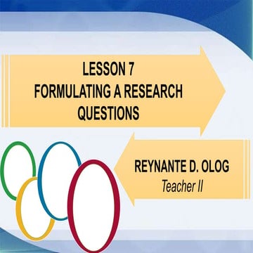 Lesson 7 Formulating the Research Questions.pptx
